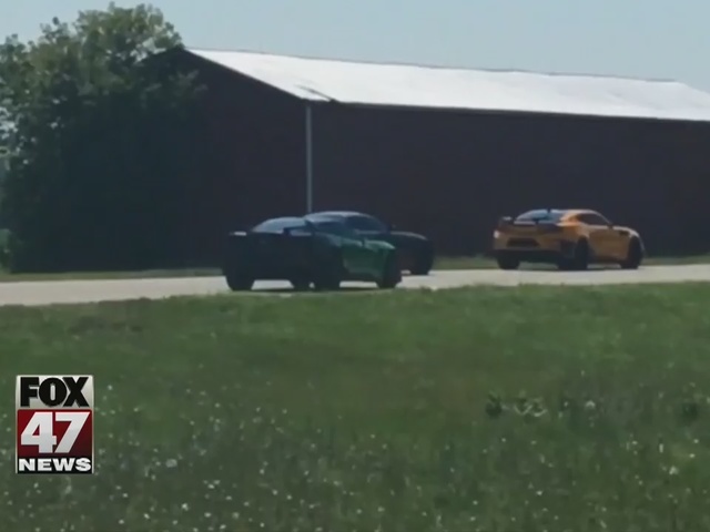 Transformers filming in rural Ingham County