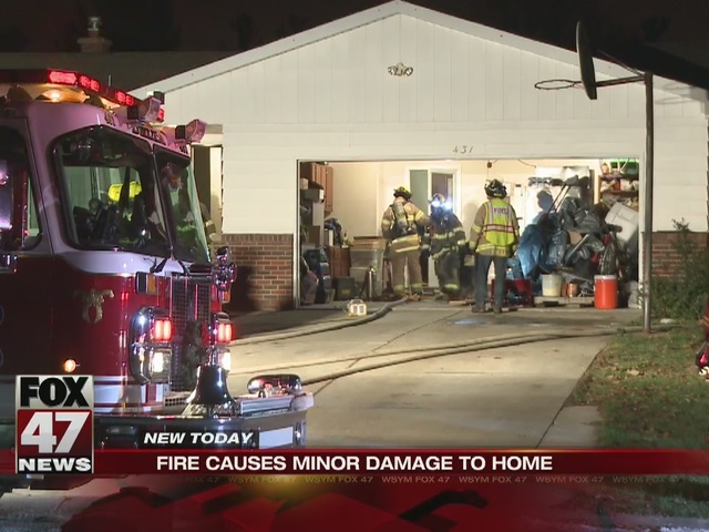 Overnight fire causes minor damage to home