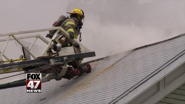 House fire closes part of Martin Luther King, Jr. Blvd. in Lansing ...